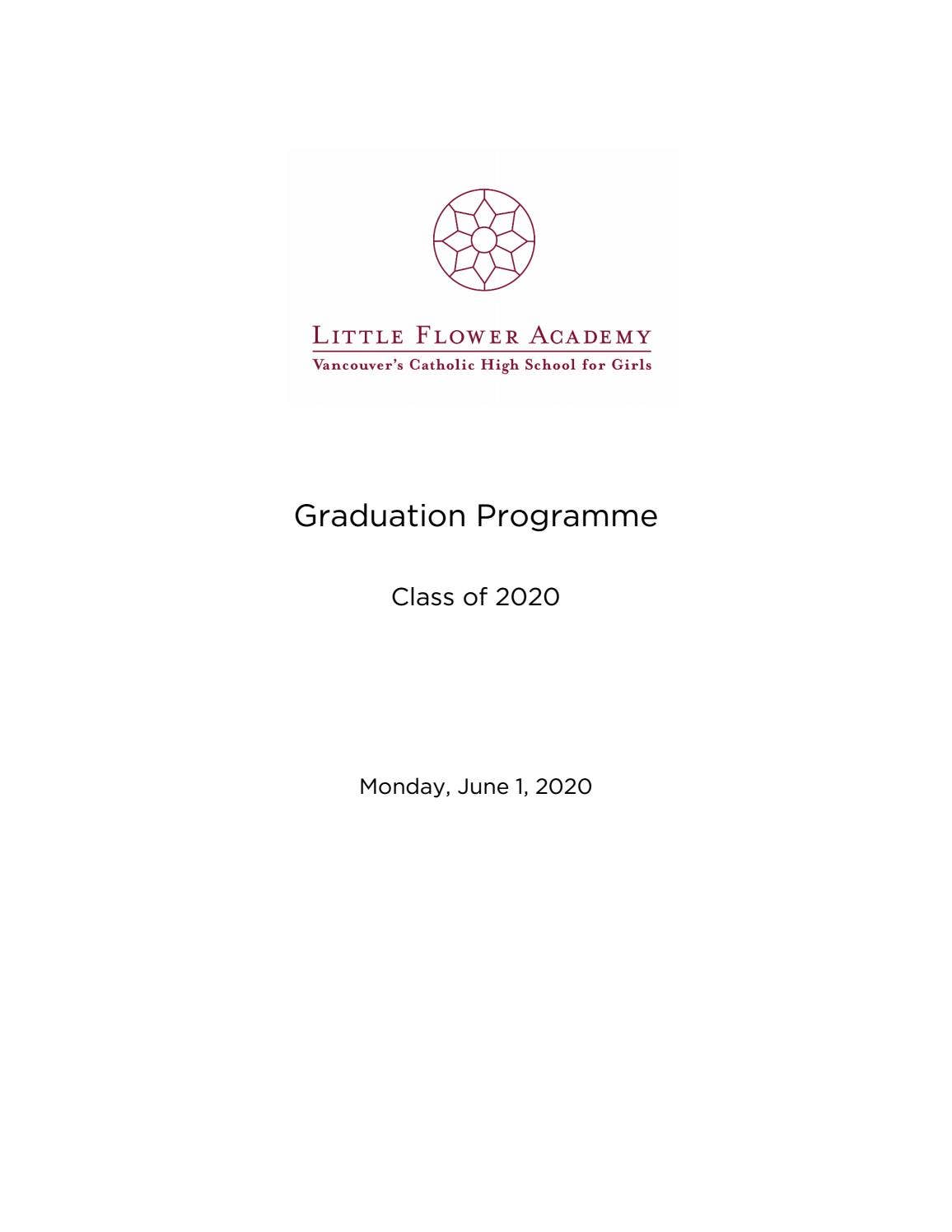 LFA Graduation Program by Little Flower Academy - Issuu