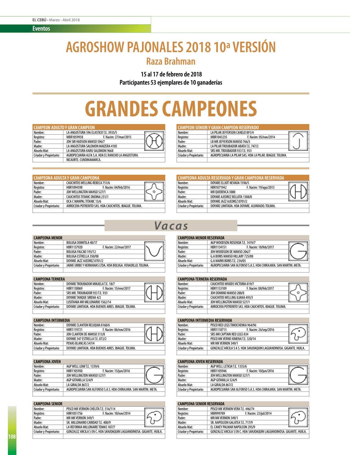 Edición 421 by Asociación Colombiana de Criadores de Ganado Cebú ...