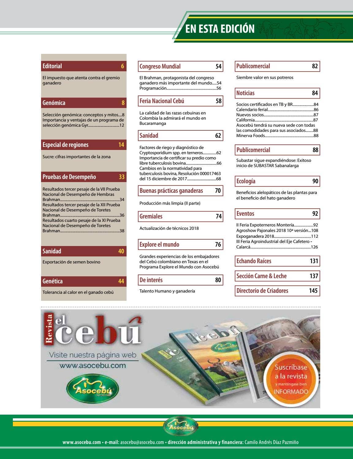 Edición 421 by Asociación Colombiana de Criadores de Ganado Cebú ...