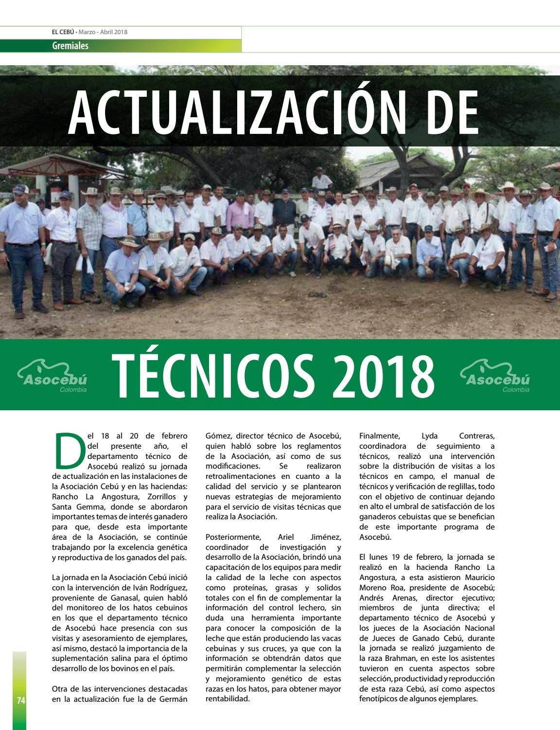 Edición 421 by Asociación Colombiana de Criadores de Ganado Cebú ...