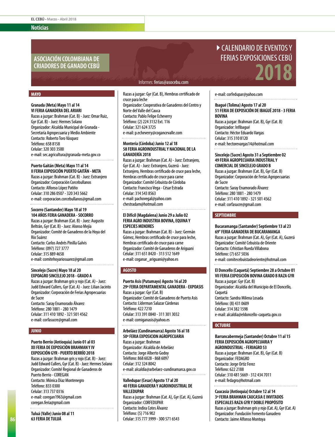 Edición 421 by Asociación Colombiana de Criadores de Ganado Cebú ...