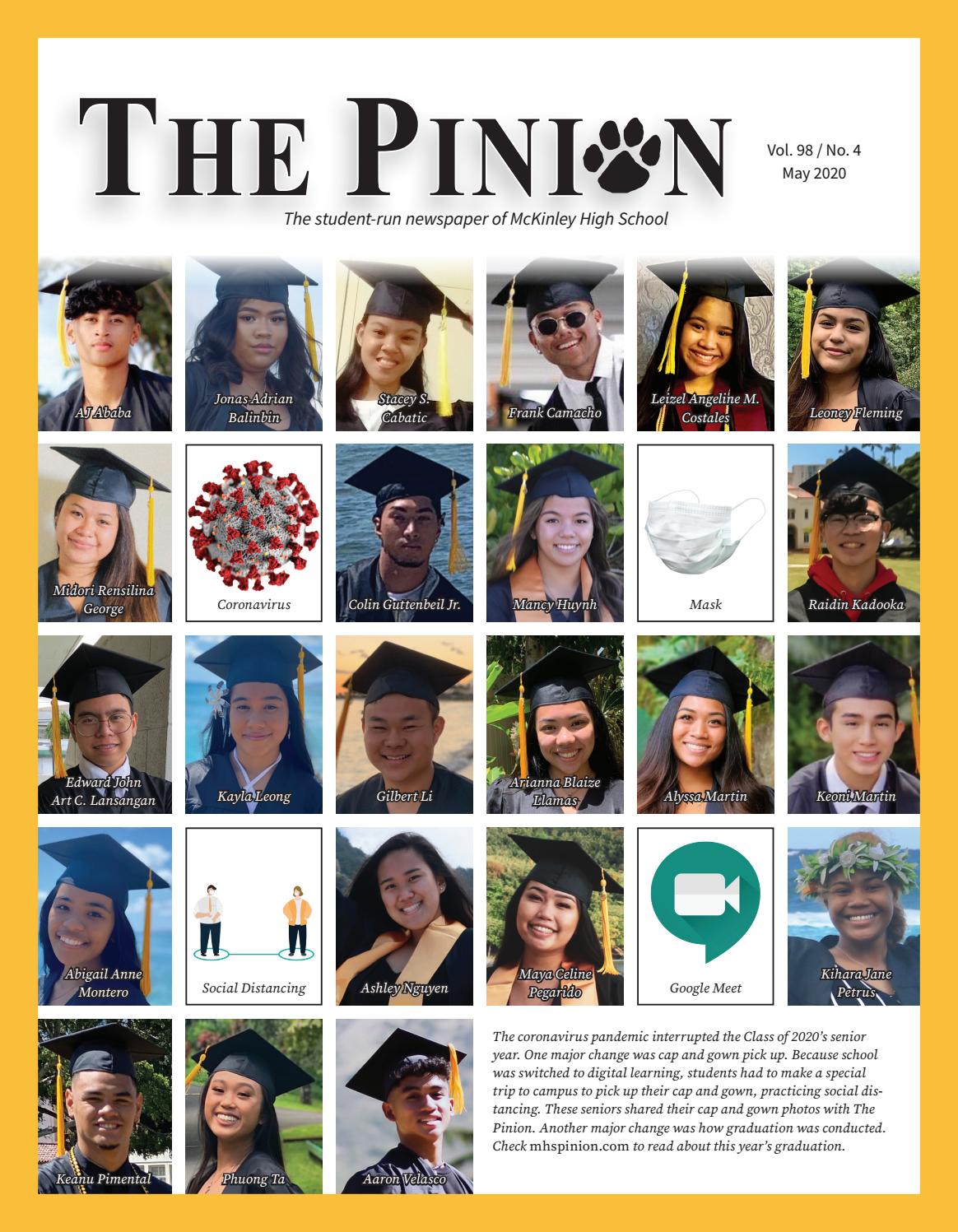 The Pinion Vol. 98 No. 4 May 2020 by The Pinion - McKinley High School ...