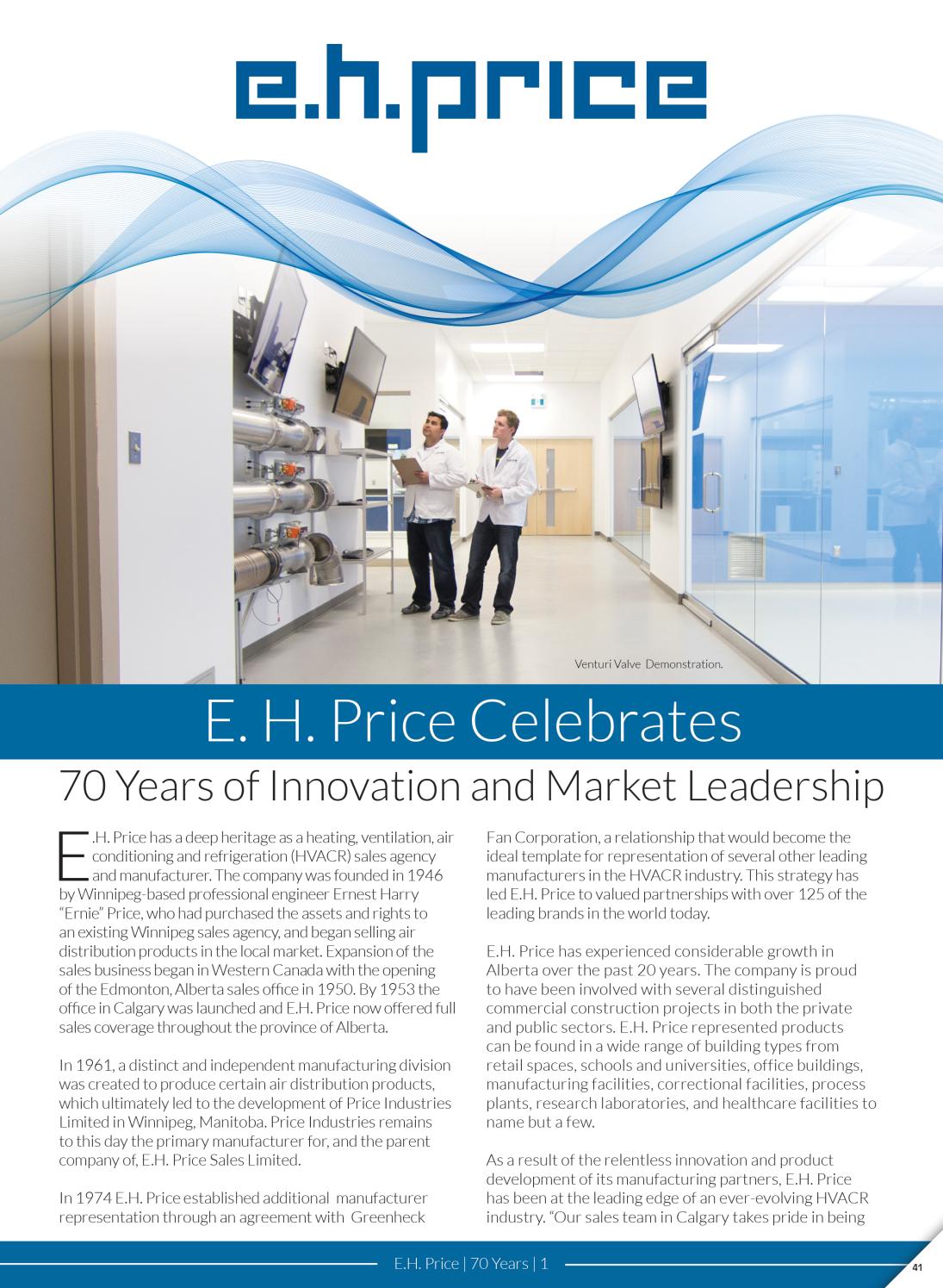 E.H Price - Celebrating 70 Years by Business in Calgary - Issuu