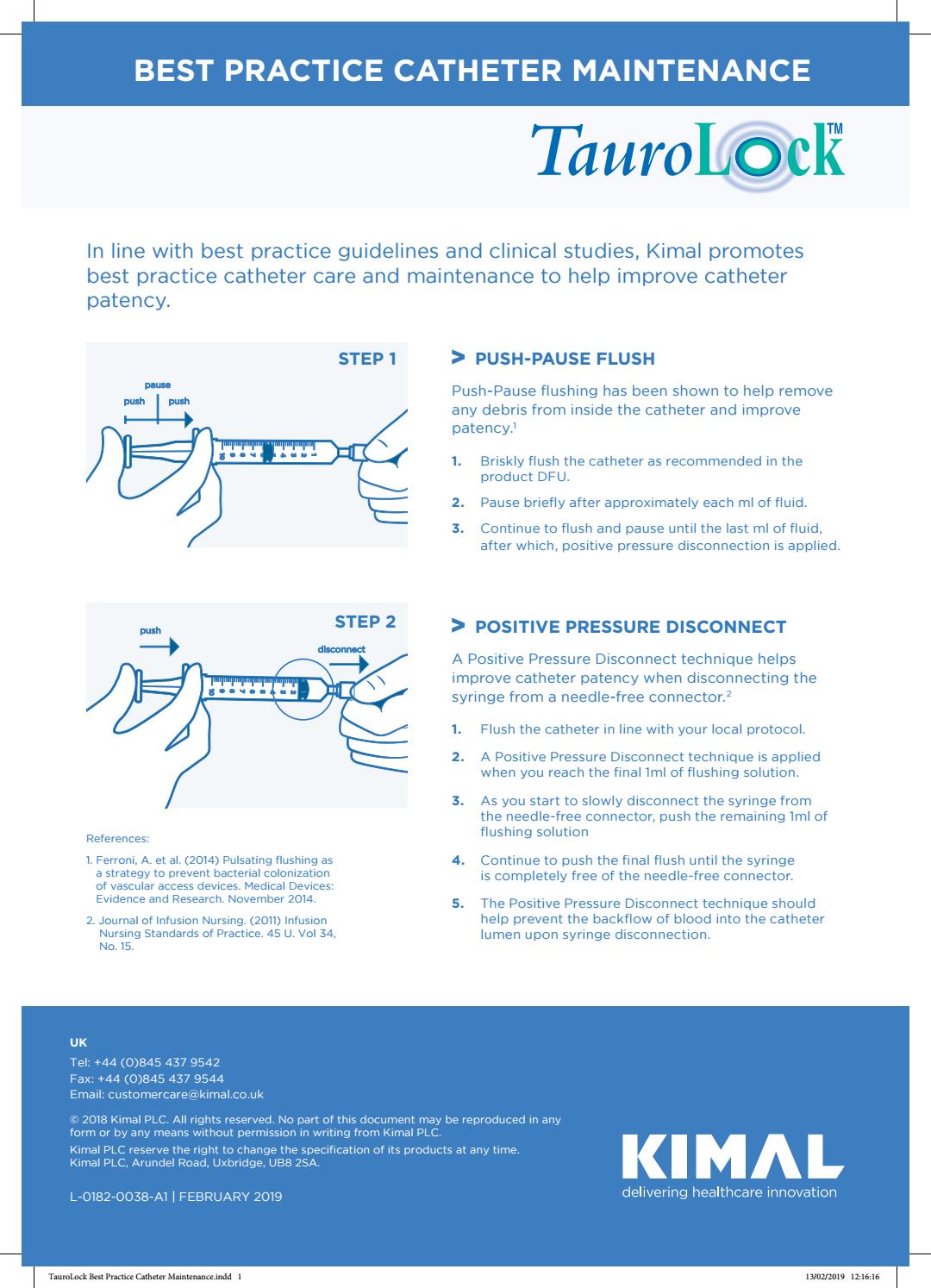TauroLock Best Practice Catheter Maintenance UK by call-tauro-implant ...