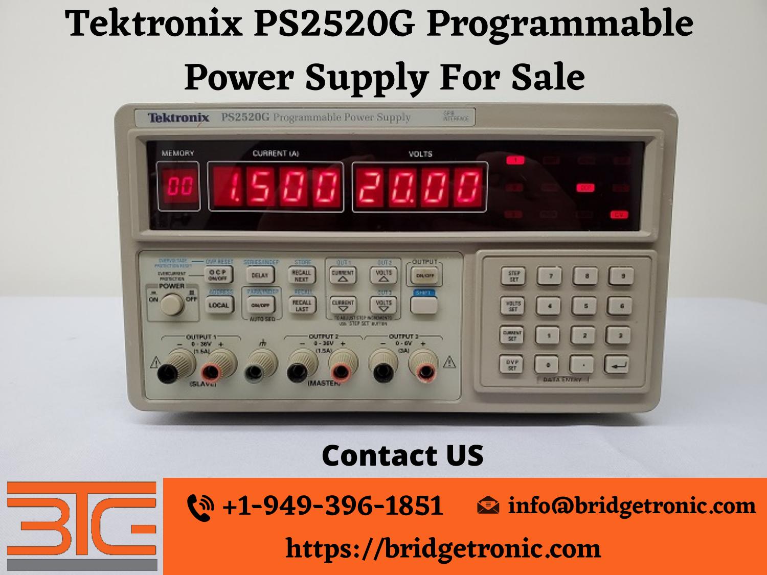 Tektronix PS 2520 G Programmable Power Supply For Sale by Boyd Grubbs - Issuu