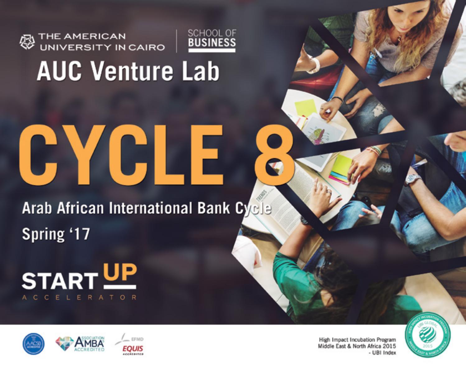 AUC Venture Lab Spring'17 Brochure by AUC Venture Lab - Issuu