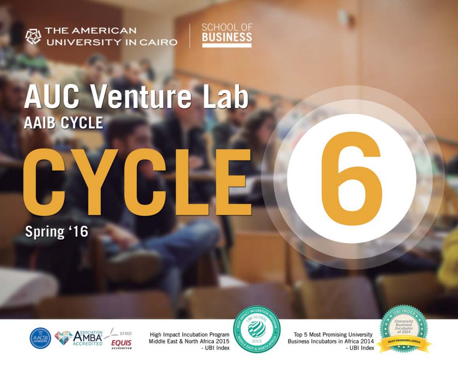 AUC Venture Lab Spring'16 Brochure by AUC Venture Lab - Issuu