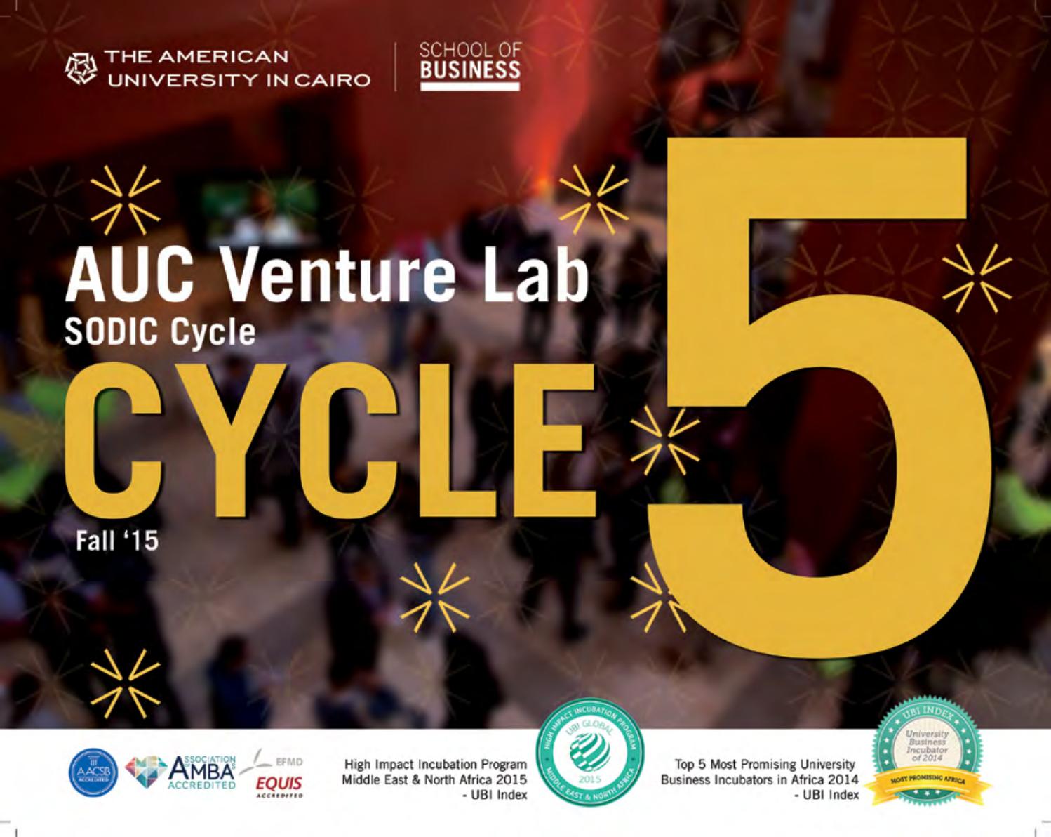 AUC Venture Lab Fall'15 Brochure by AUC Venture Lab - Issuu