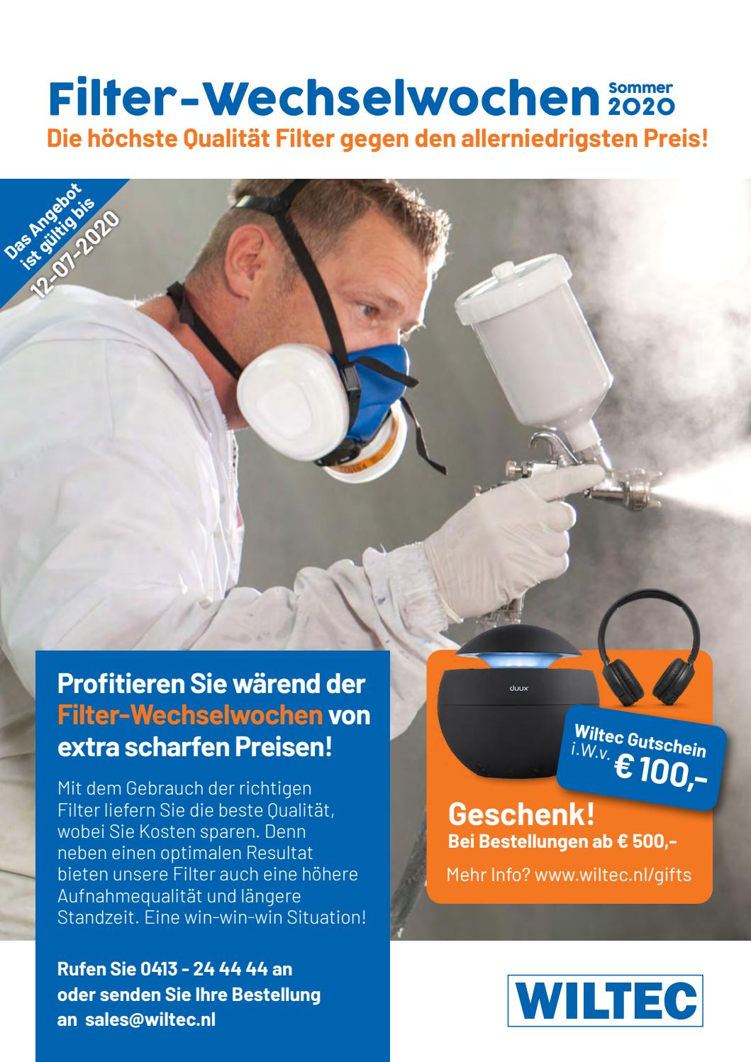 Filter-Wechselwochen Sommer 2020 by Wiltec B.V. - Issuu