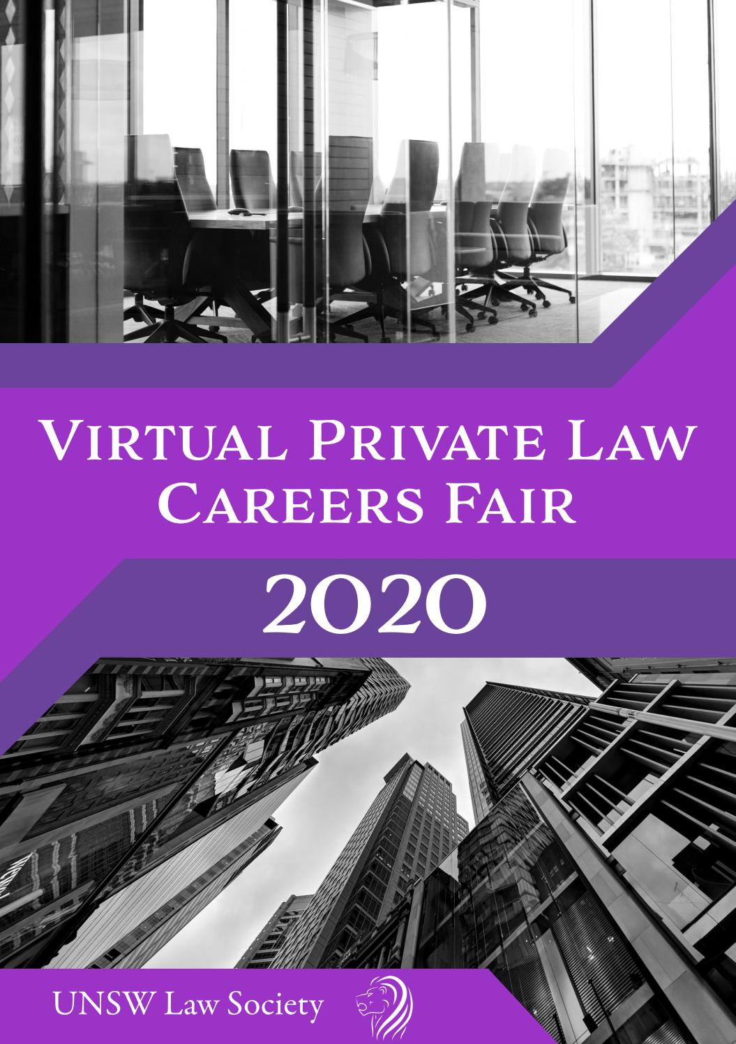 2020 UNSW Law Society Careers Fair Brochure by UNSW Law Society - Issuu