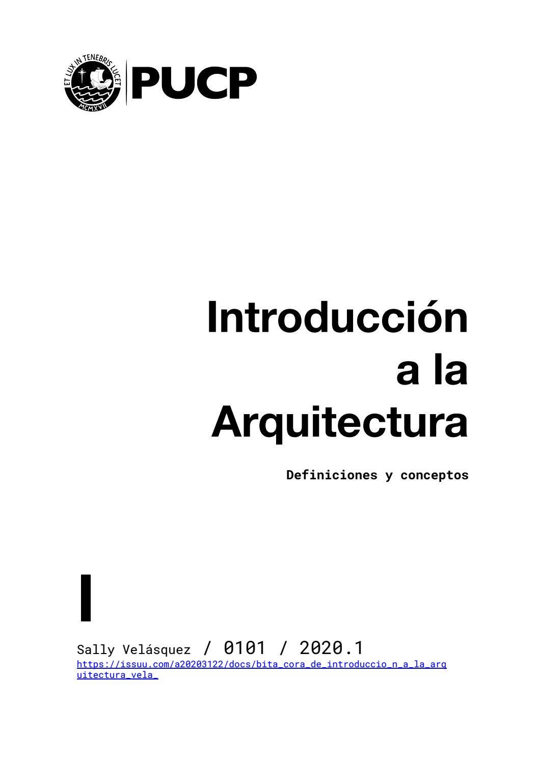 Bitácora de introducción a la Arquitectura by SALLY TAMARA VELASQUEZ ...