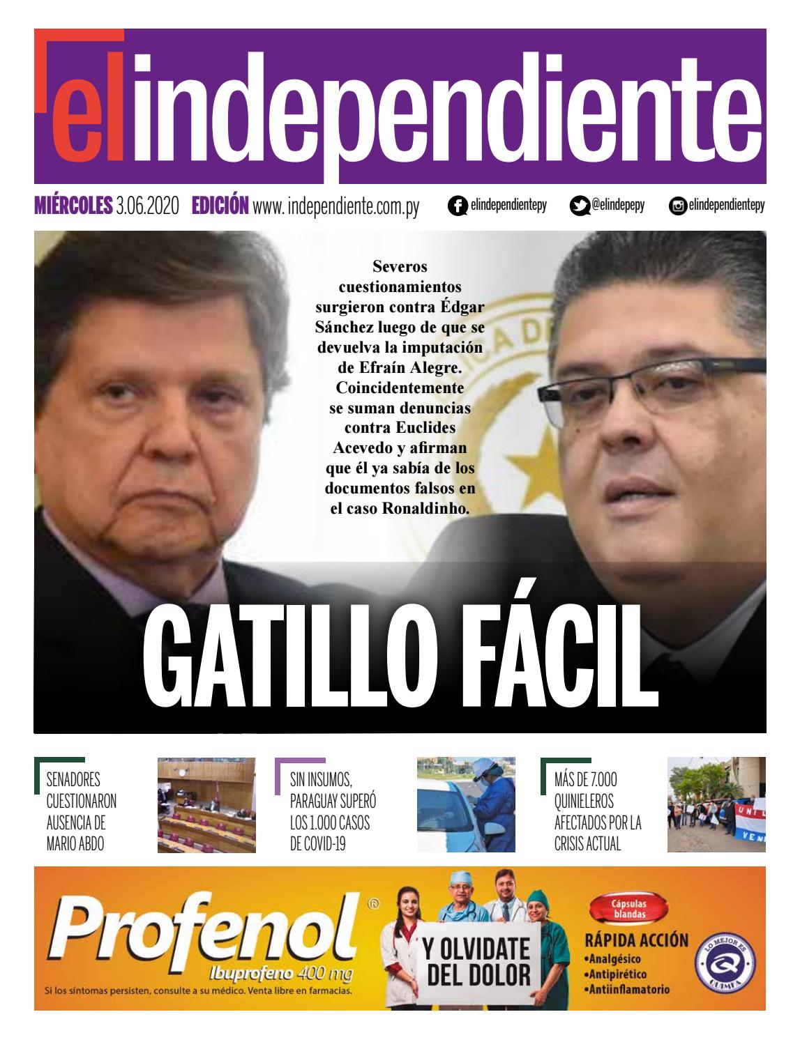 El Independiente Edición 03-06-2020 by Editorial de Negocios S.A. - Issuu