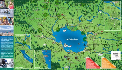 Carte ''Tour du Lac'' Destination Lac-Saint-Jean by Bureau des Congrès ...
