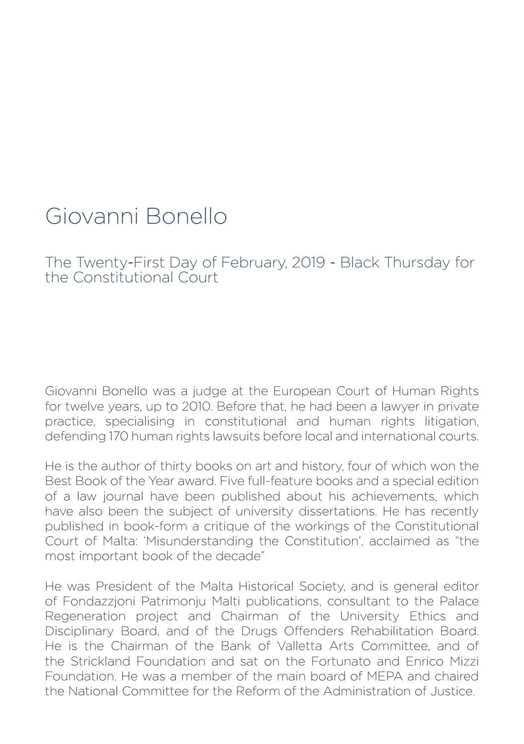7 - Giovanni Bonello by GħSL - Publications - Issuu