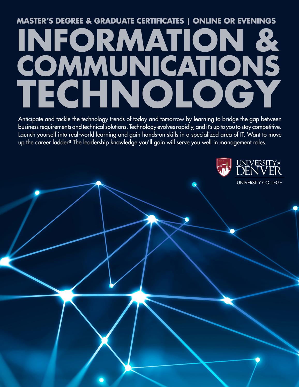 Information and Communications Technology | Graduate Program by ...