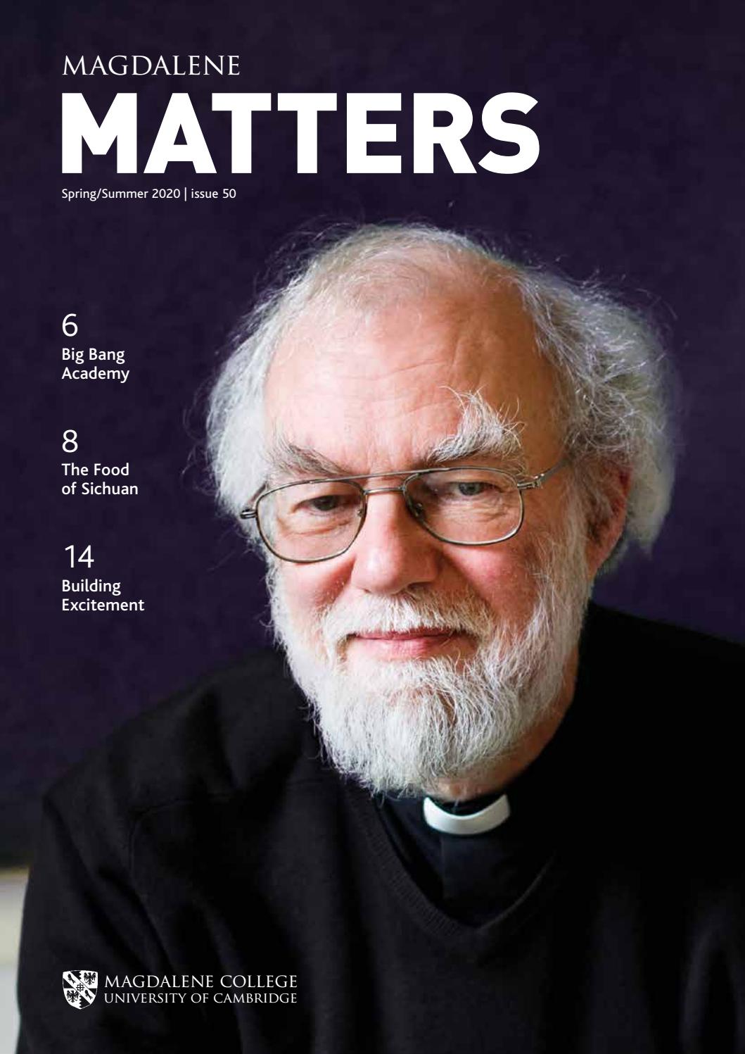 Magdalene Matters: Issue 50 by Magdalene College - Issuu