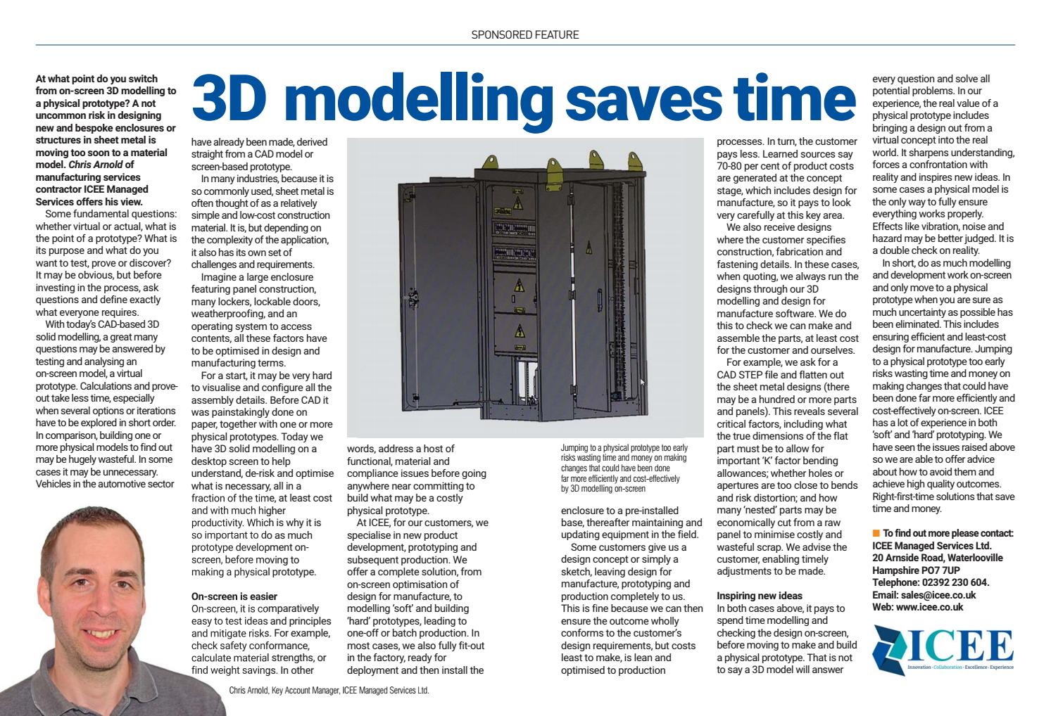ICEE Sponsored Feature 3D Modelling by andy sandford - Issuu