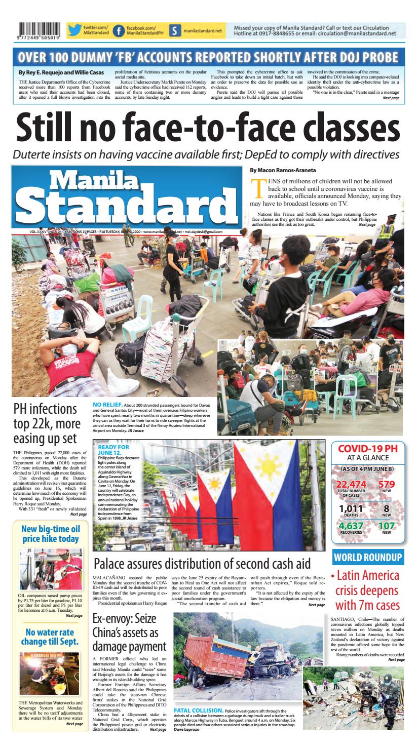 Manila Standard 2020 June 9 Tuesday By Manila Standard Issuu Manila Standard 2020 June 9 Tuesday By Manila Standard Issuu