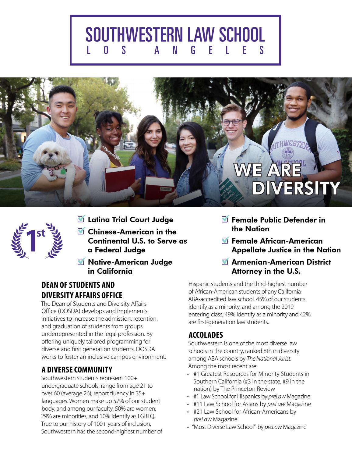 Diversity Flyer 2020 by Southwestern Law School - Issuu