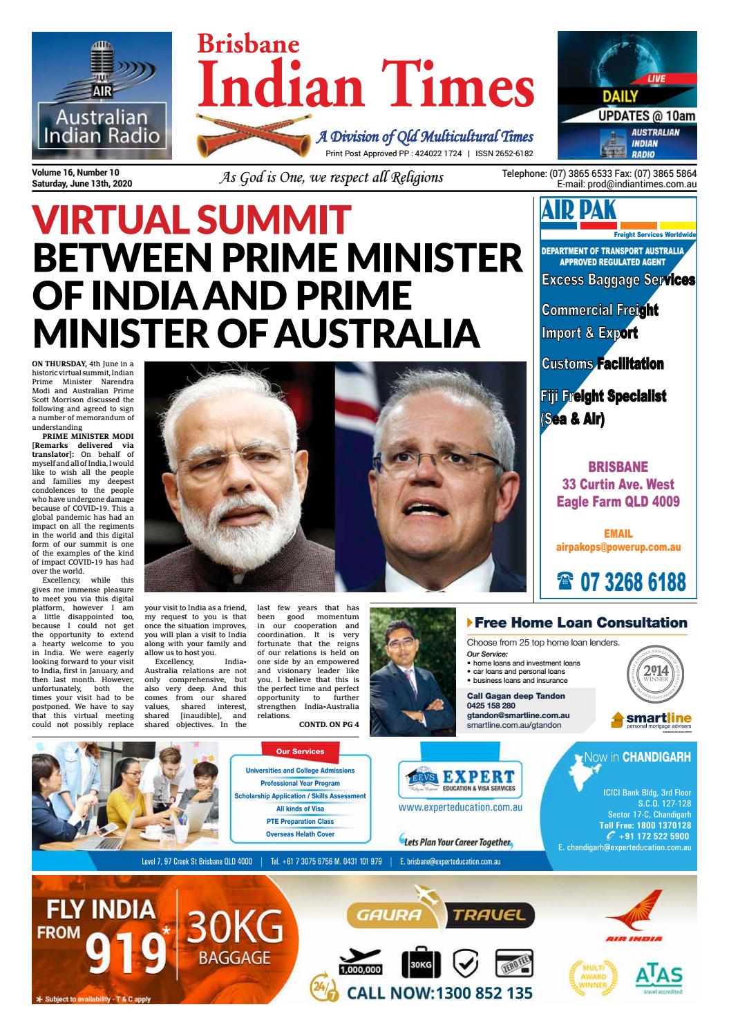 Brisbane Indian Times - June 2020 Online Issue by Brisbane Indian Times ...