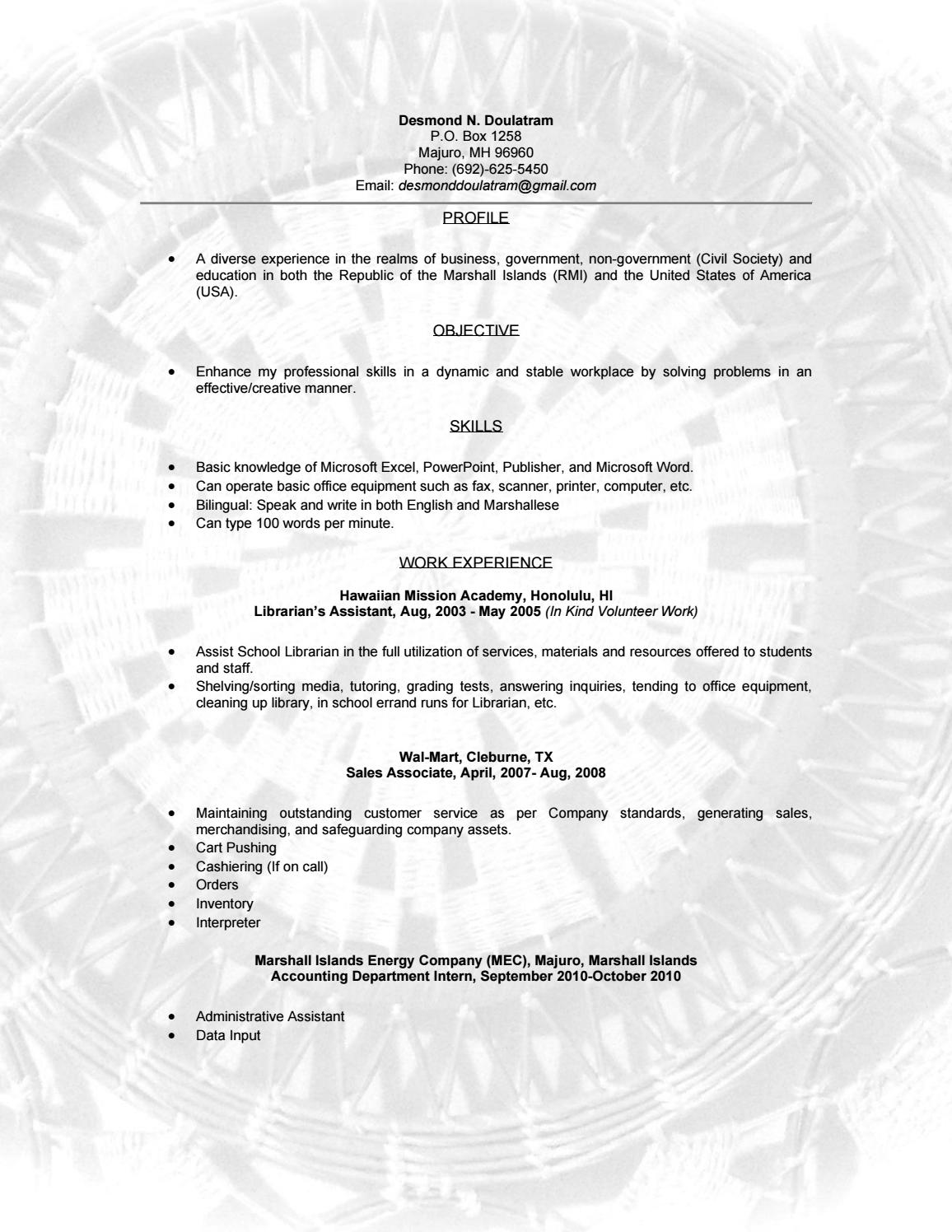 DND Updated CV by Desmond Narain Doulatram - Issuu