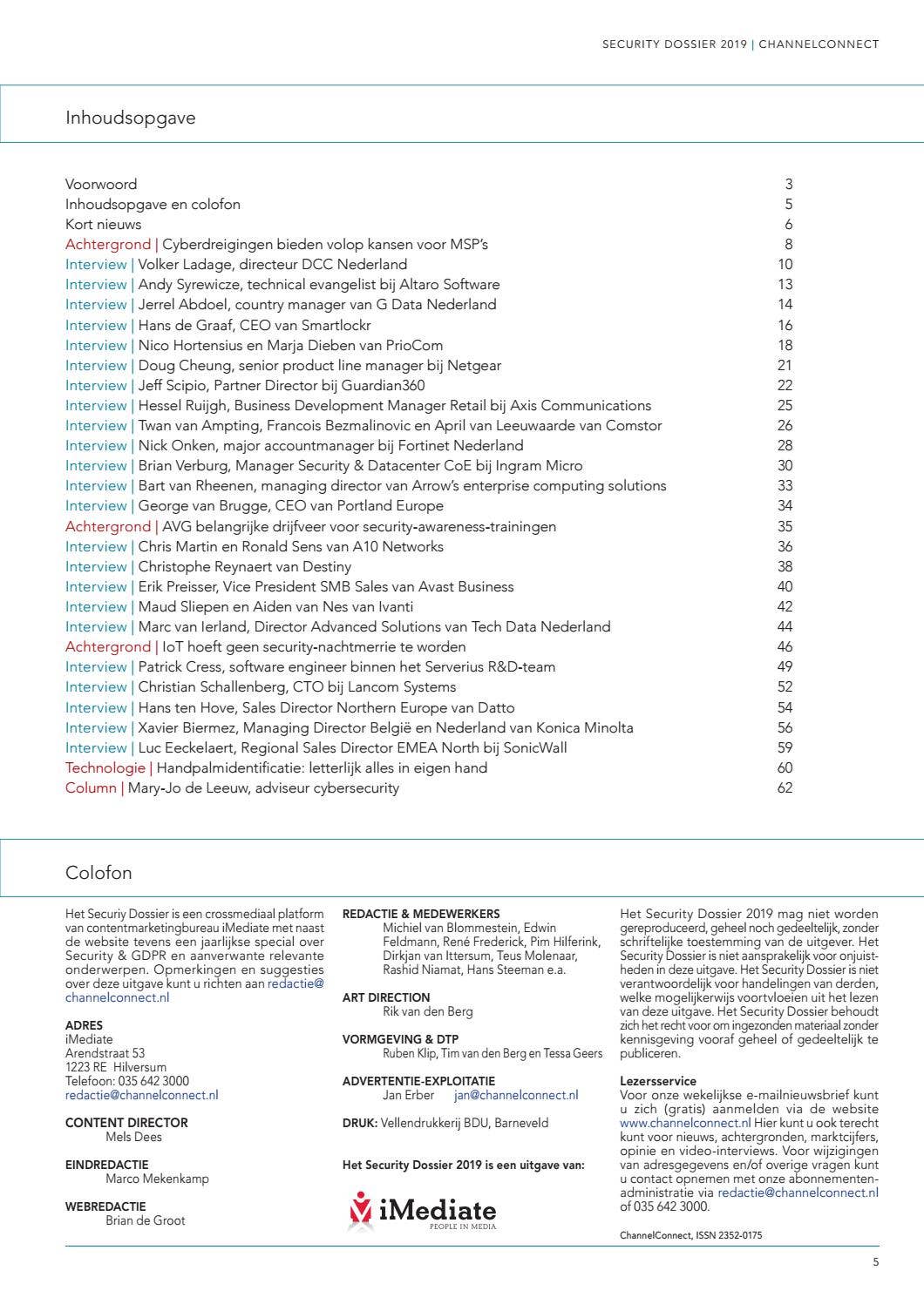 Security Dossier 2019 by iMediate - Issuu