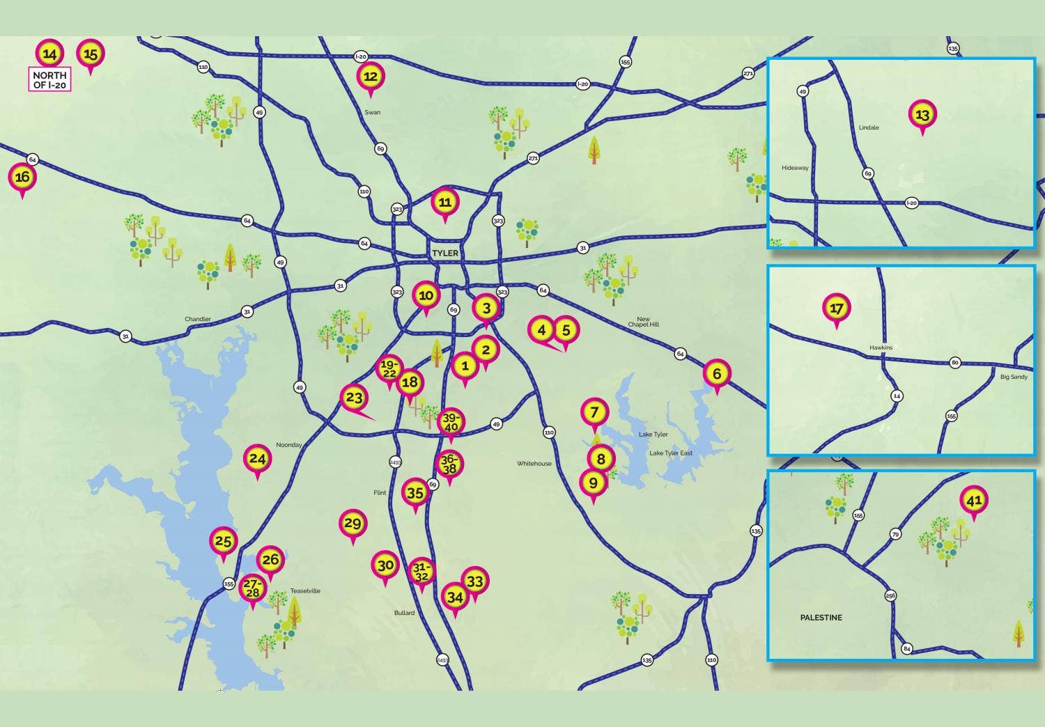 2020 Parade of Homes Map and Driving Directions by Tyler Area Builders ...