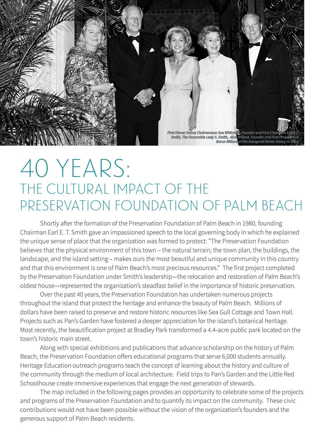 40 Years: The Cultural Impact of the Preservation Foundation of Palm ...