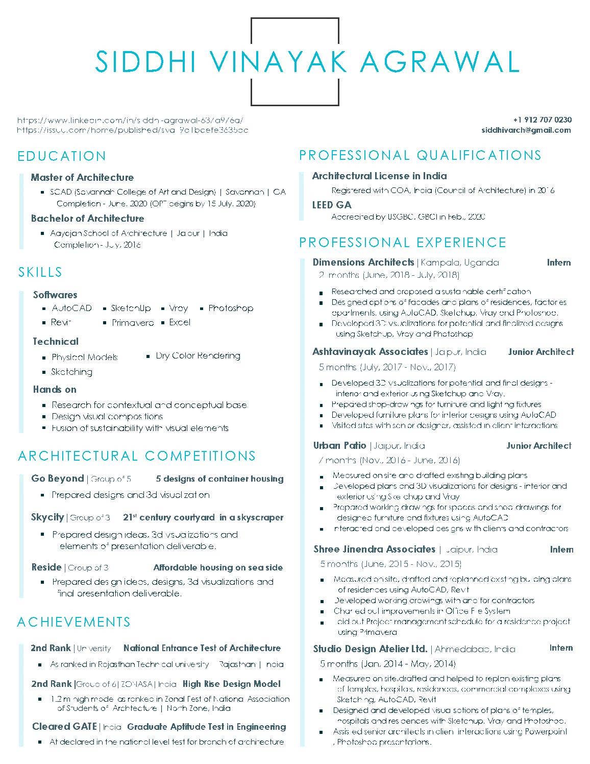 Resume by Siddhi Vinayak Agwl - Issuu