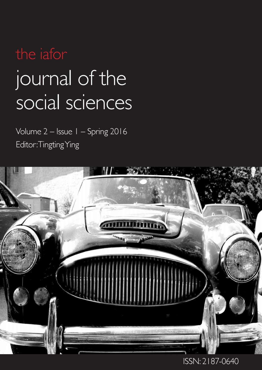 The IAFOR Journal of the Social Sciences Volume 2 Issue 1 by IAFOR - Issuu