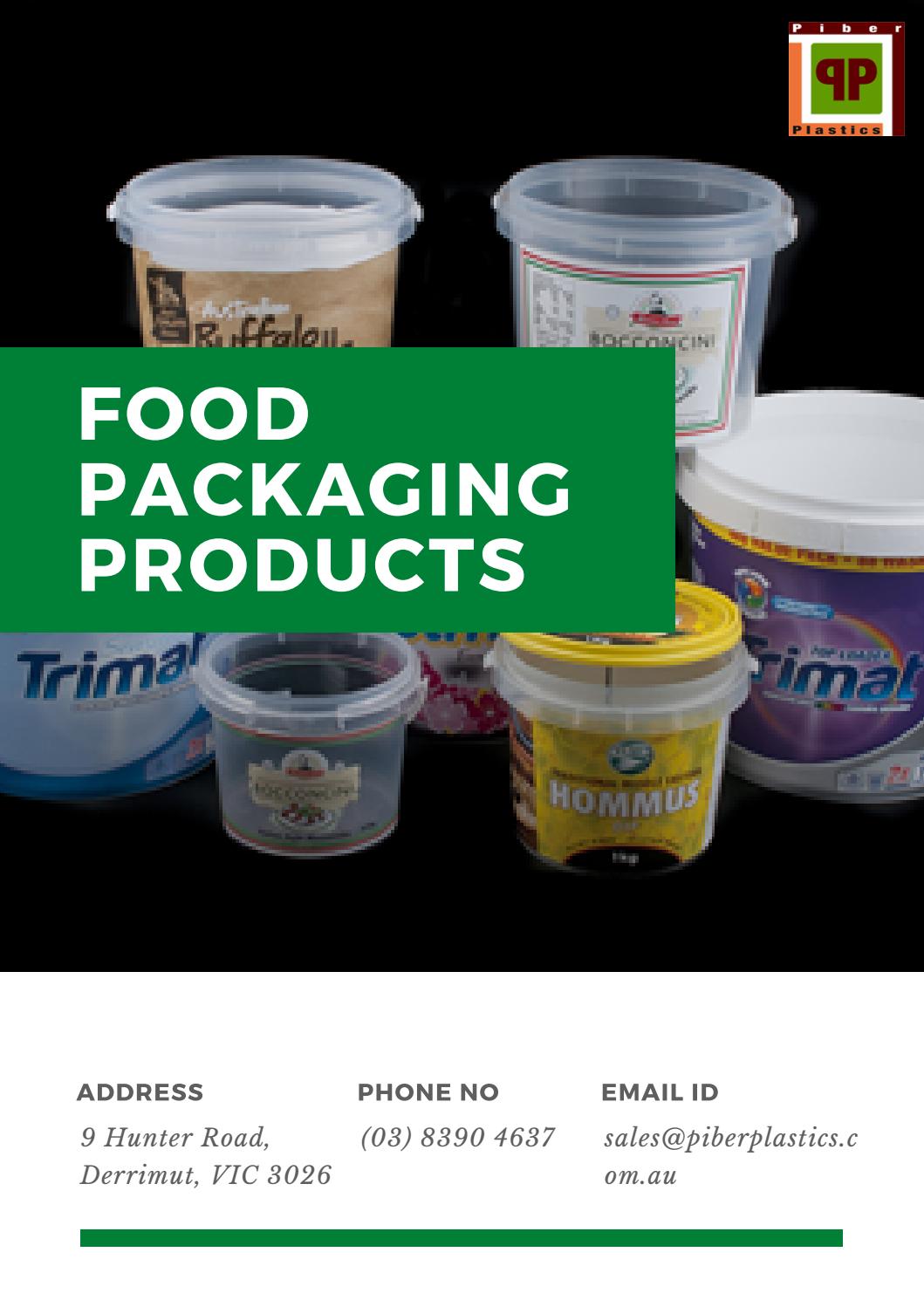 Food Packaging Products by Piber Plastics Australia Pty Ltd - Issuu