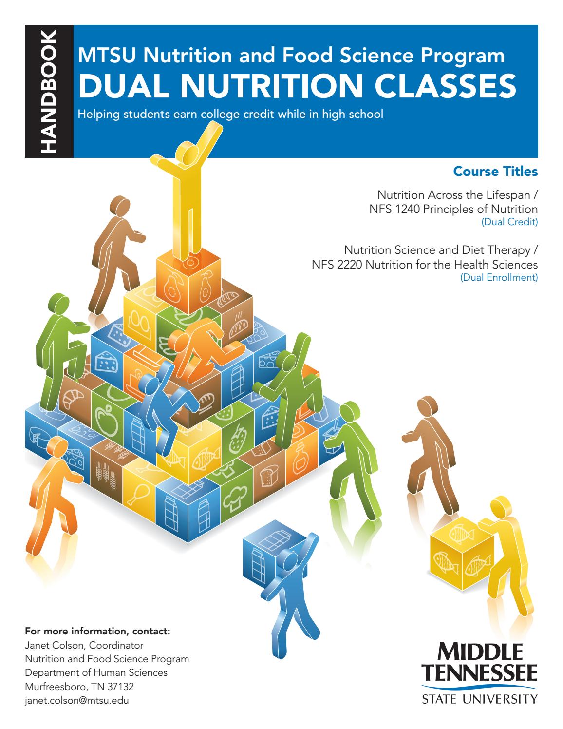 Dual Nutrition Handbook (Spring 2020) by Middle Tennessee State ...