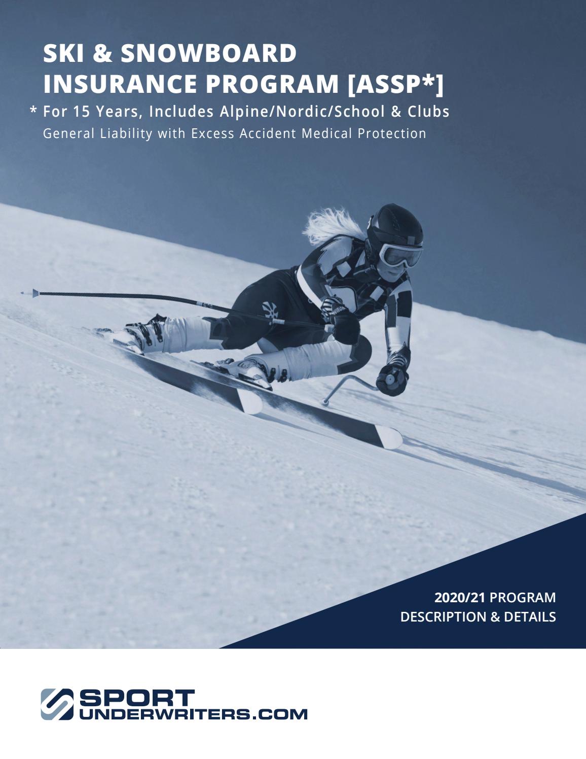 SU SKI & SNOWBOARD INSURANCE PROGRAM [ASSP*] 2020/21 by Ashley Curry ...