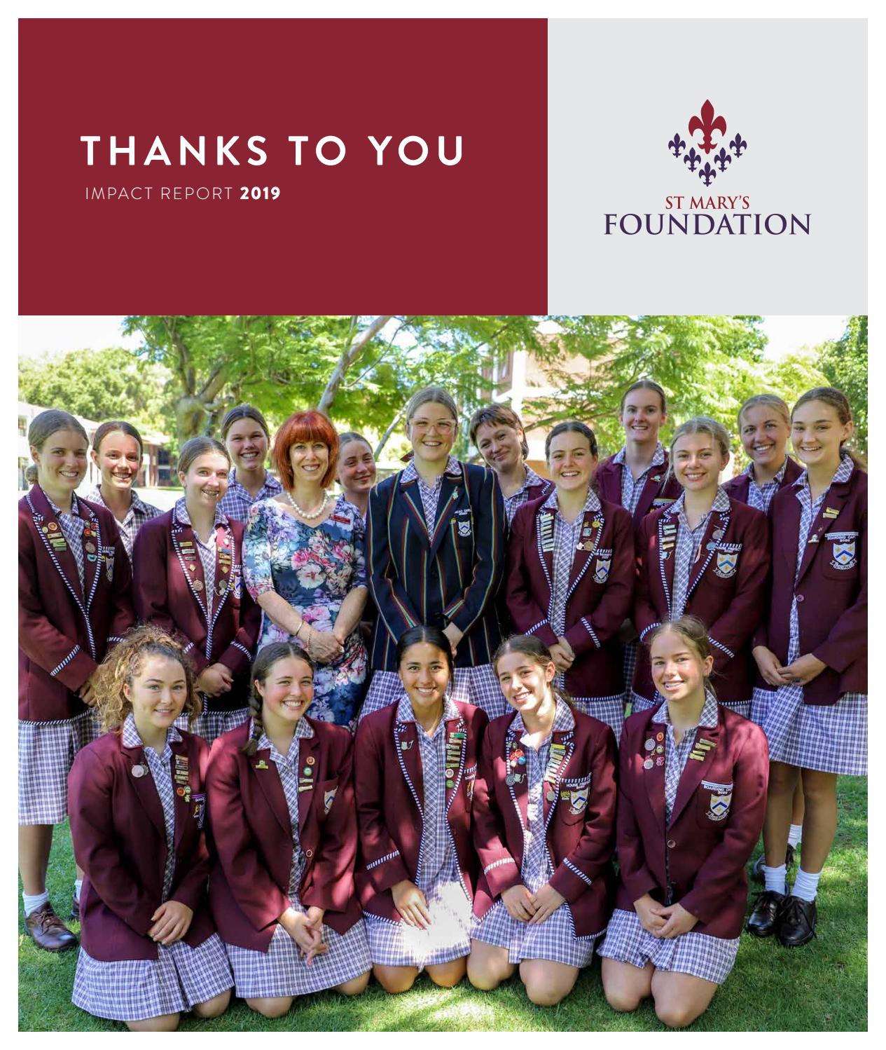 St Mary's Thanks to You Donor Impact Report 2019 by St Mary's Anglican ...