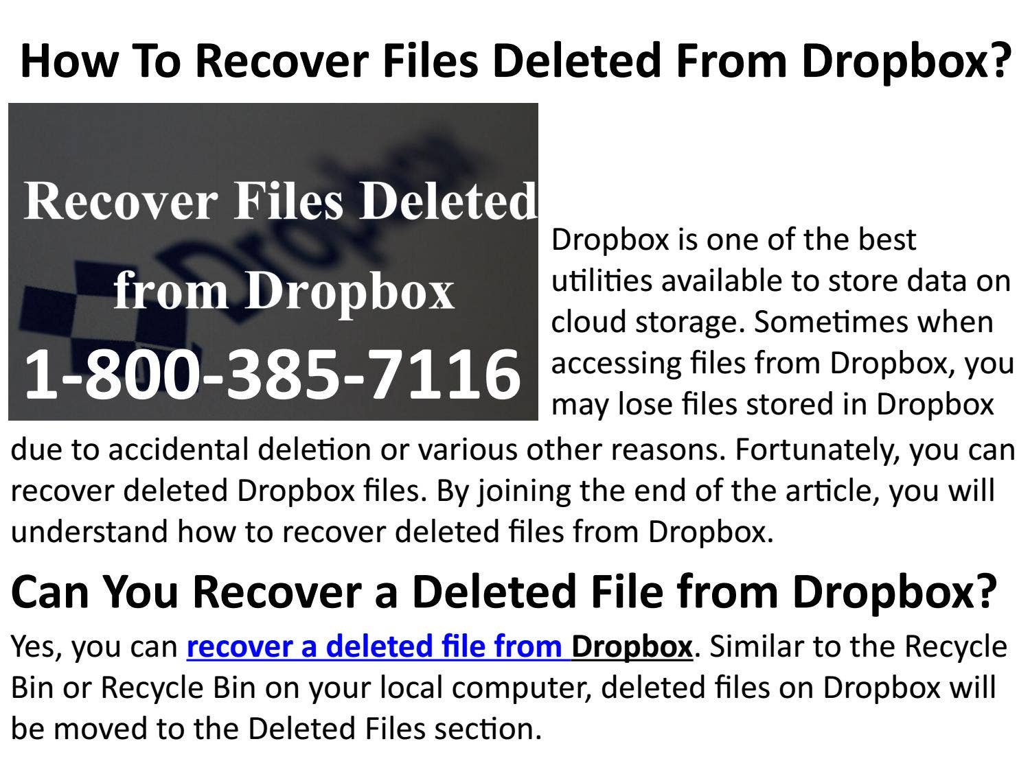 How to Recover Files Deleted from Dropbox? by clouddrivehelper01 - Issuu