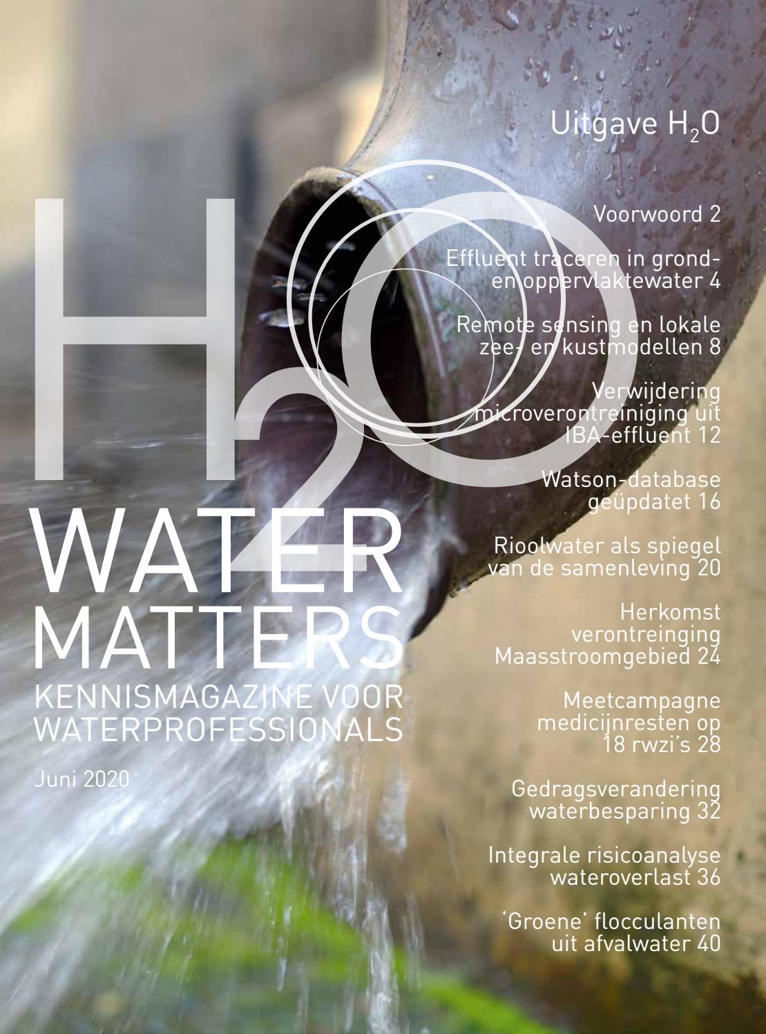 H2O Water Matters - juni 2020 by H2O magazine - Issuu