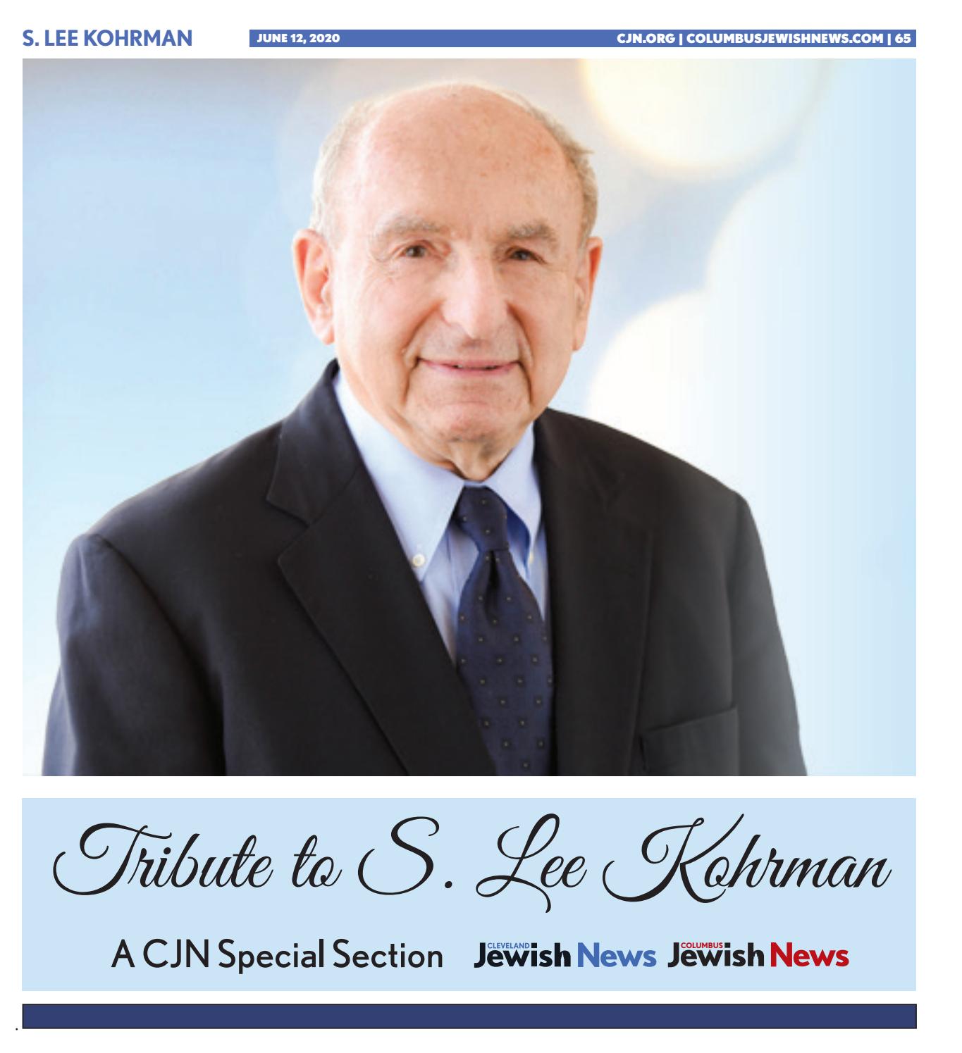 Tribute to S. Lee Kohrman by Cleveland Jewish Publication Company - Issuu