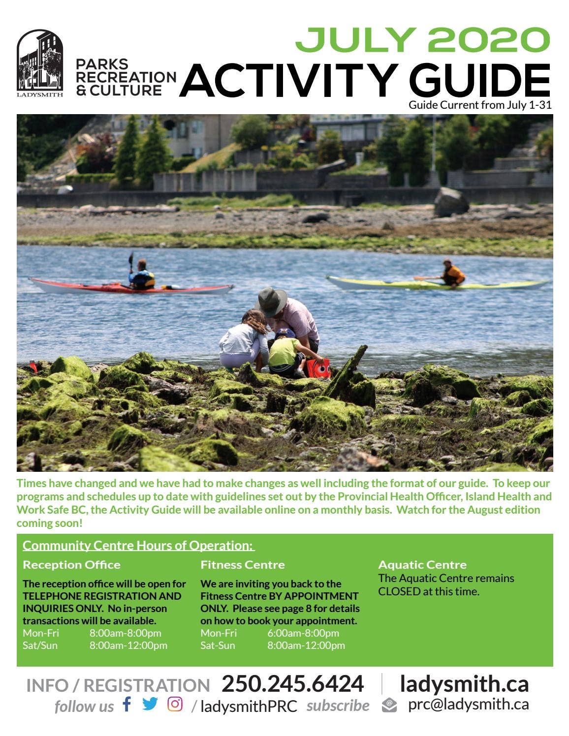 Ladysmith Parks, Recreation and Culture JULY 2020 Activity Guide by ...