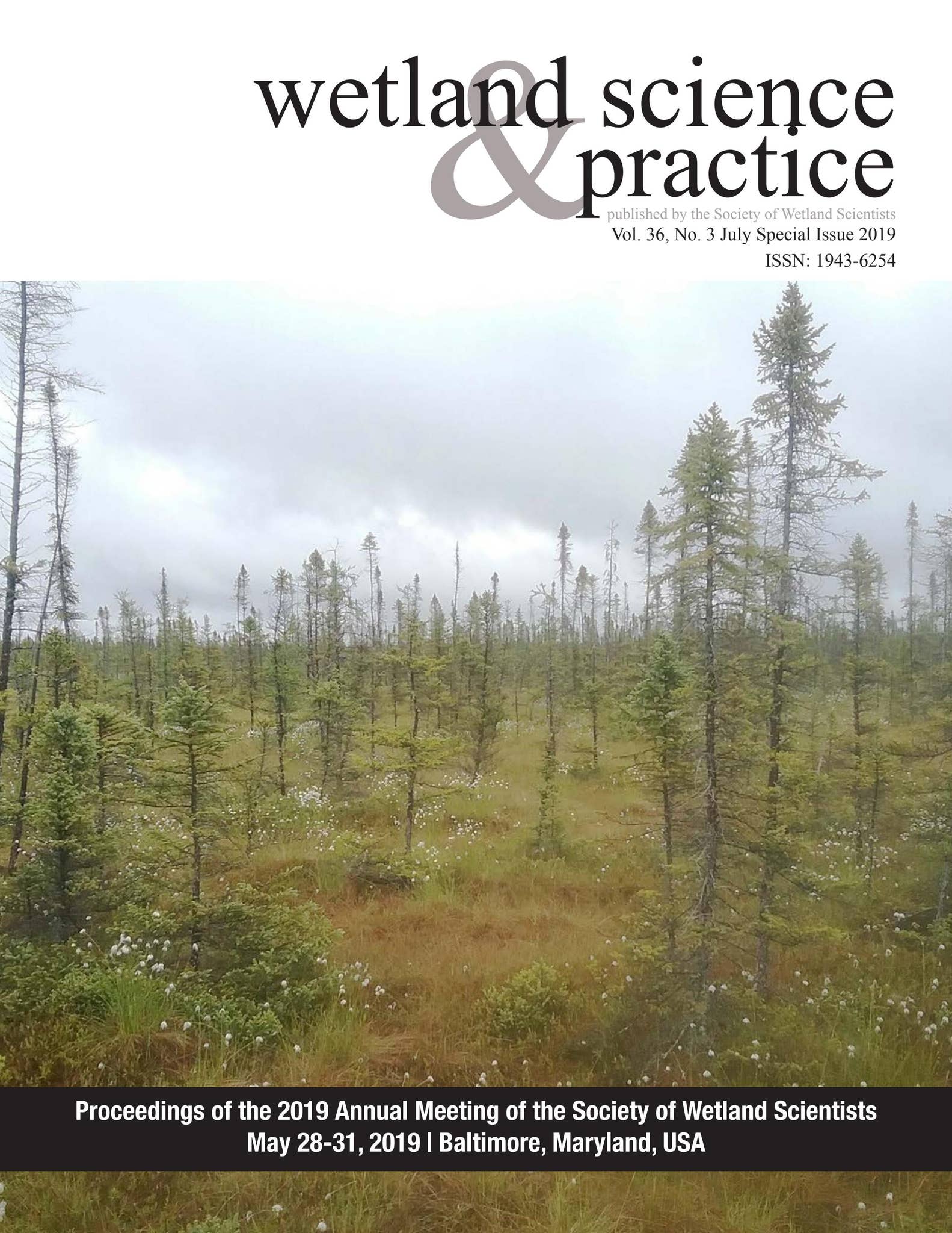 July 2019 Wetland Science & Practice Special Issue by Society of ...