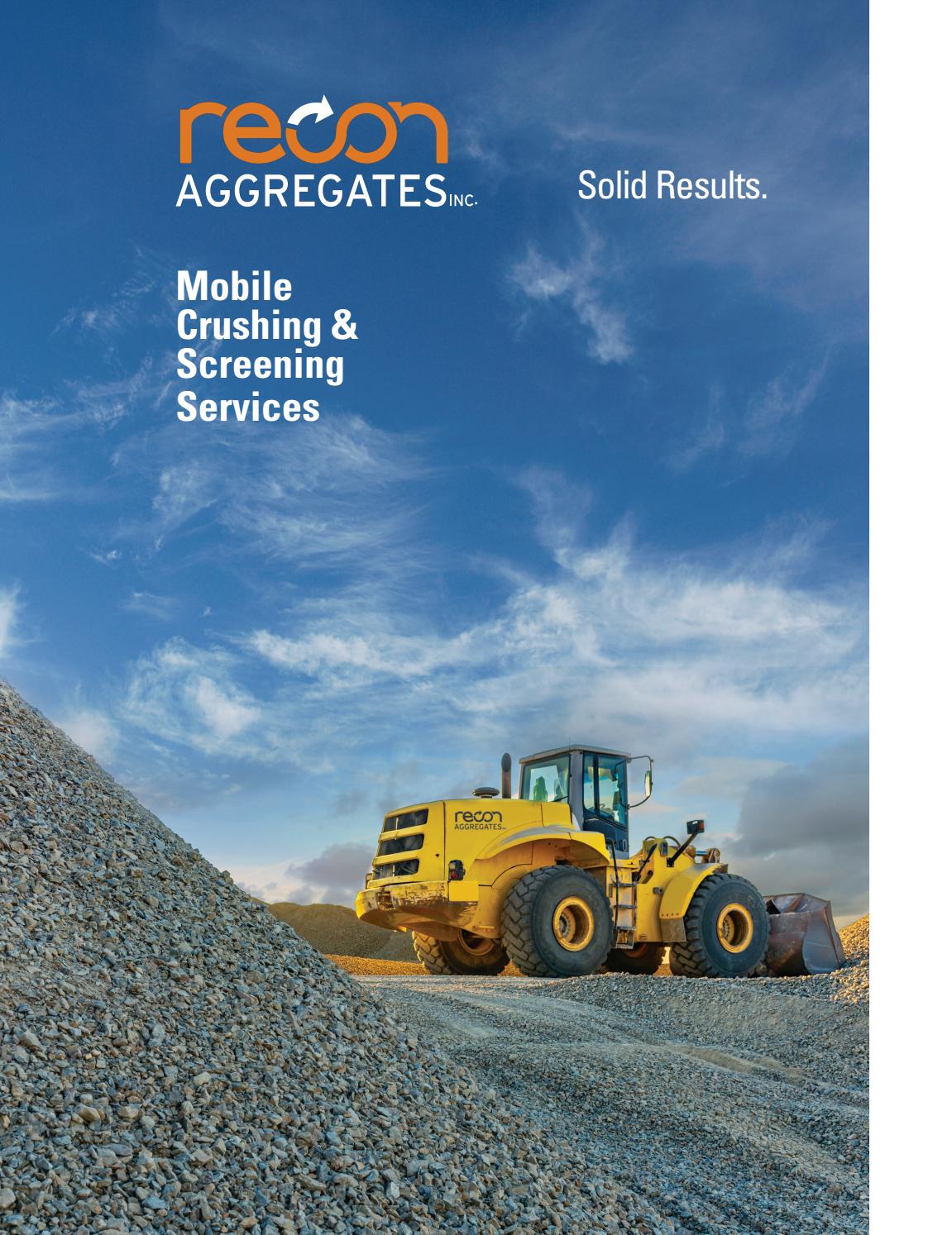 Recon Aggregates Brochure by ADEDGE INC. MARKETING & ADVERTISING - Issuu