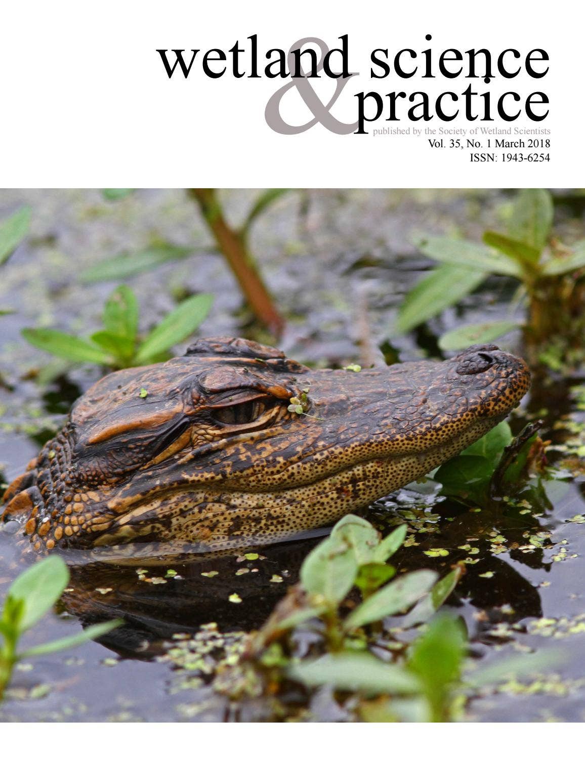 March 2018 Wetland Science & Practice by Society of Wetland Scientists ...