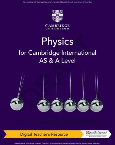 AS/A Level Physics Executive Preview by Cambridge International ...