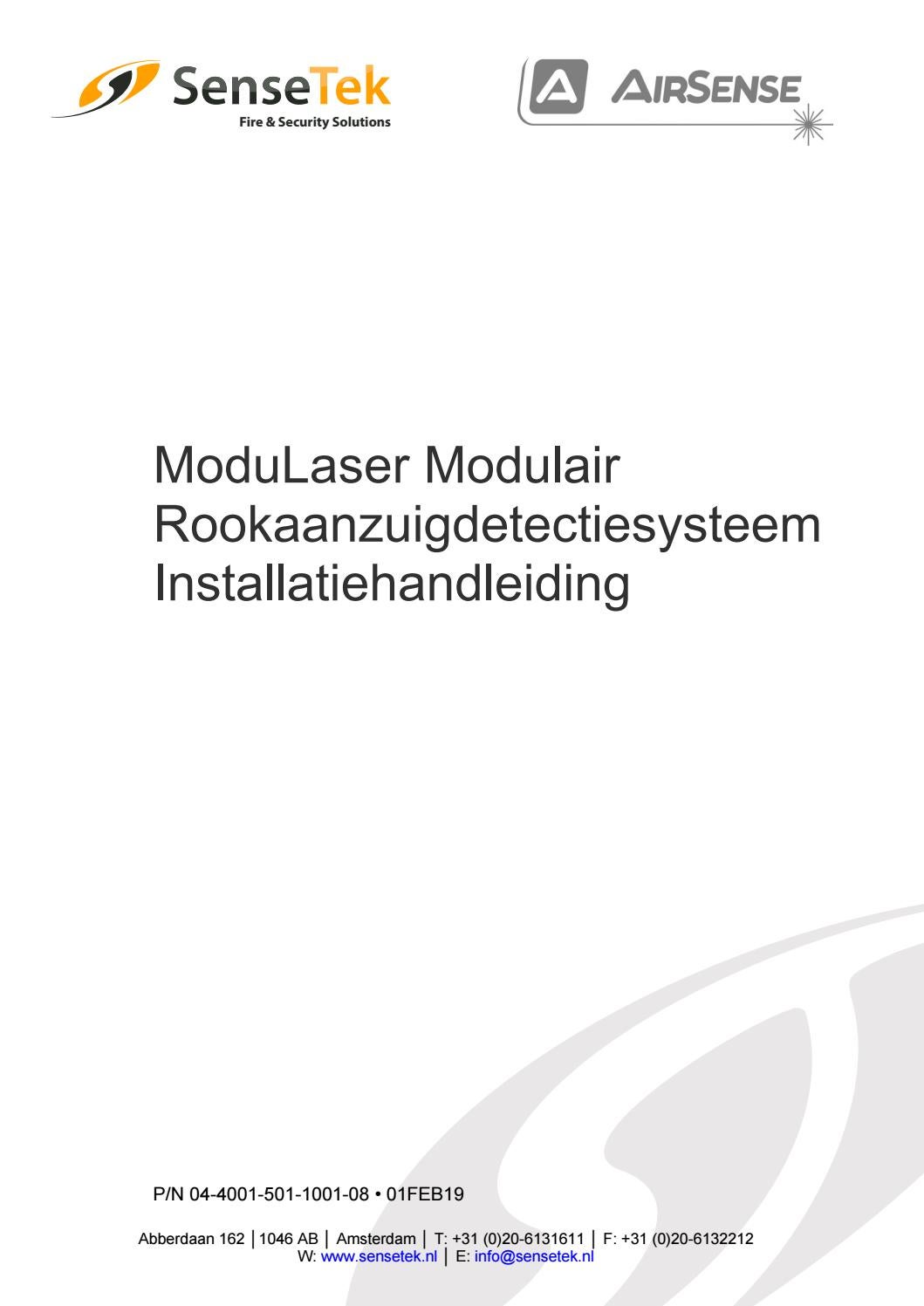 Stratos Modulaser Handboek NL by SenseTek Fire & Security Solutions - Issuu