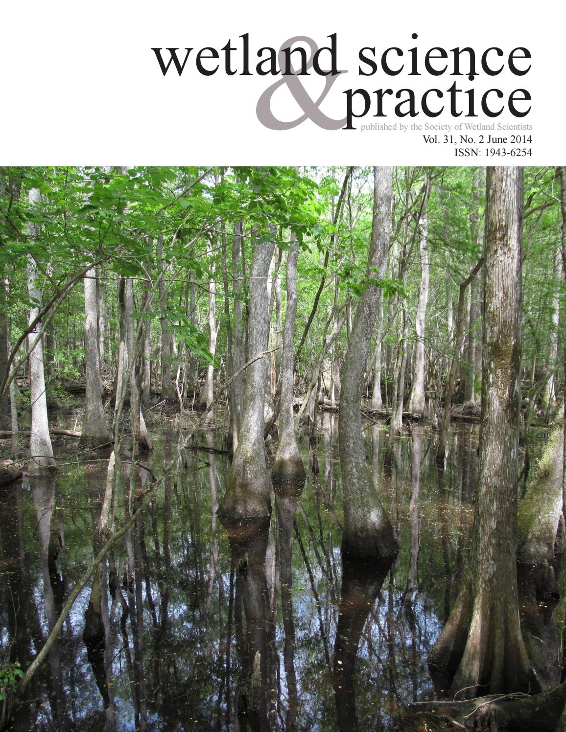 Wetland Science and Practice June 2014 by Society of Wetland Scientists ...