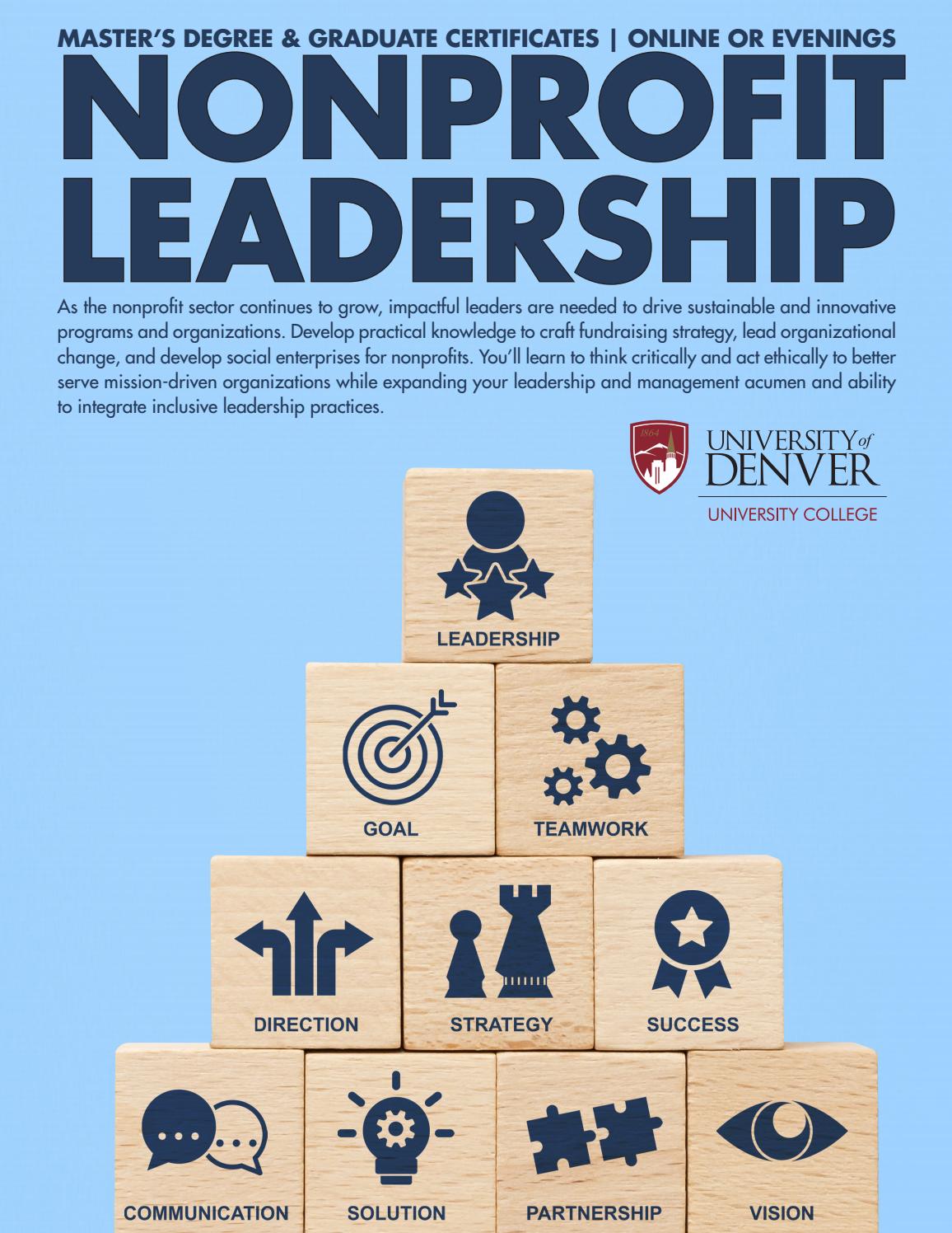 Nonprofit Leadership | Graduate Program by University College - Issuu