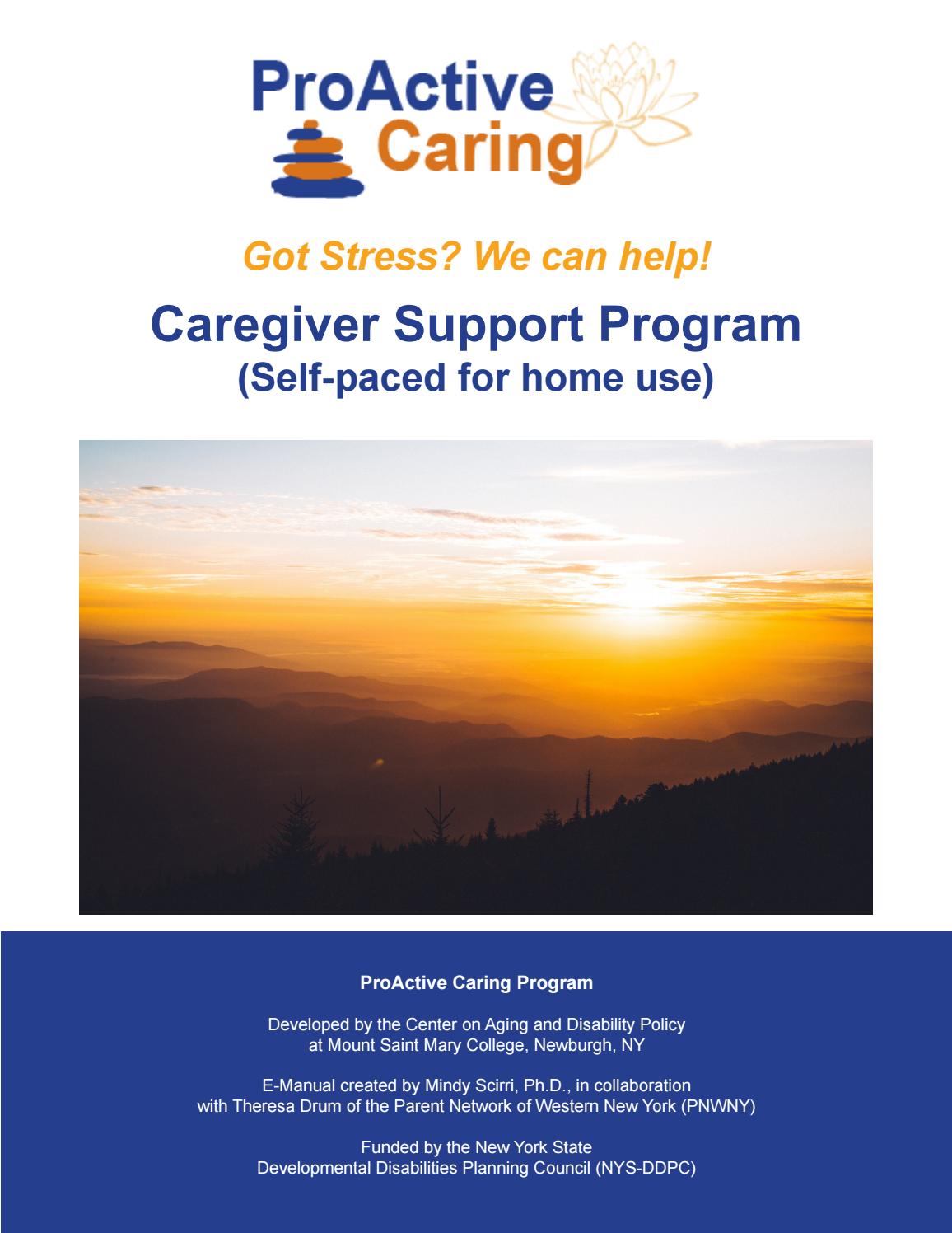 ProActive Caring Caregiver Support Manual by proactivecaringprogram - Issuu