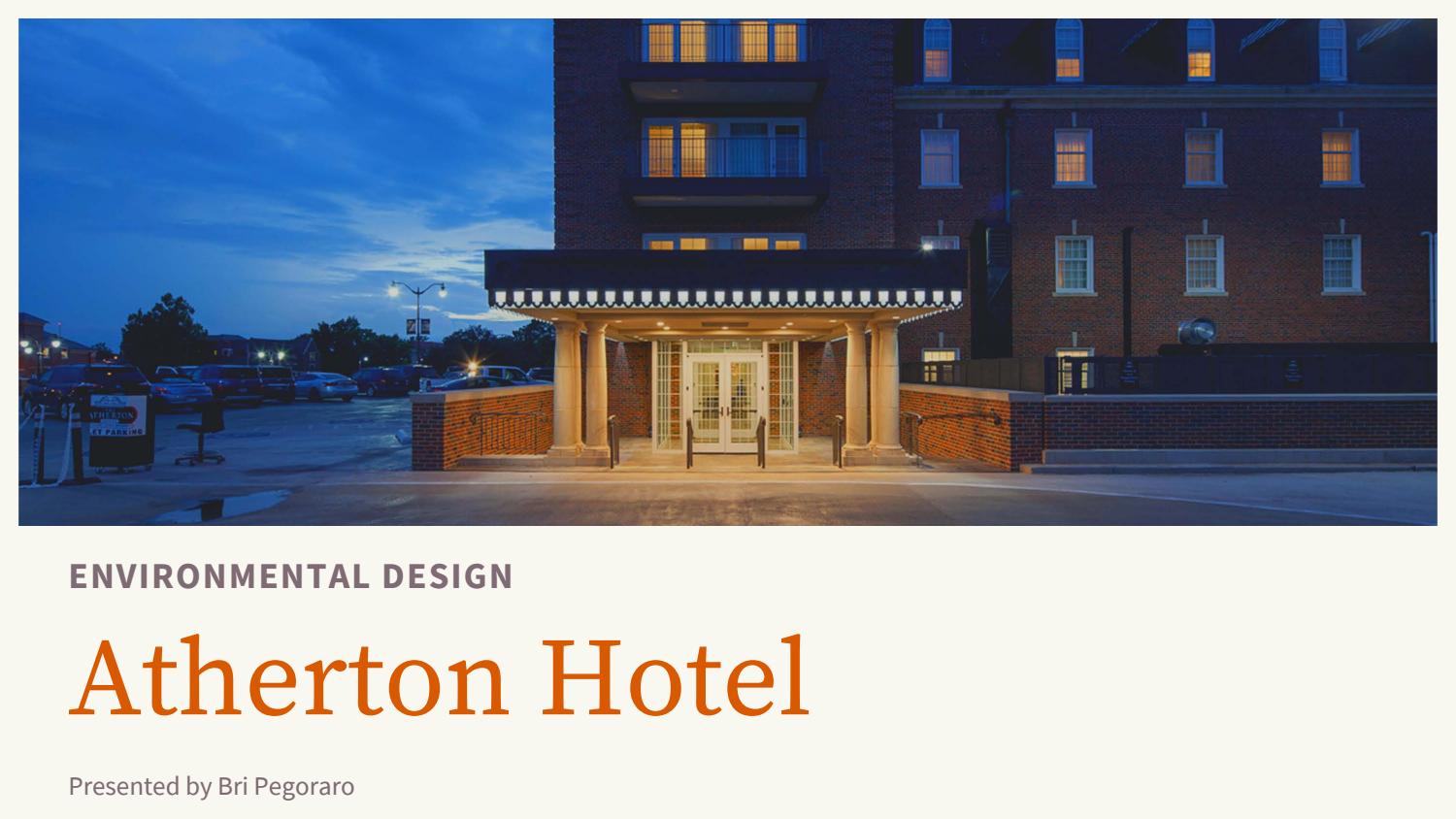 Atherton Hotel Package by bripeg - Issuu