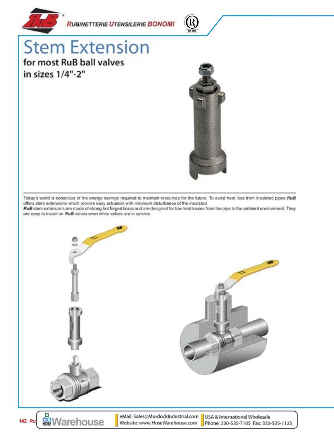 Rub Valves PDF Catalog Catalogue one two way shut off Ball Valves and ...