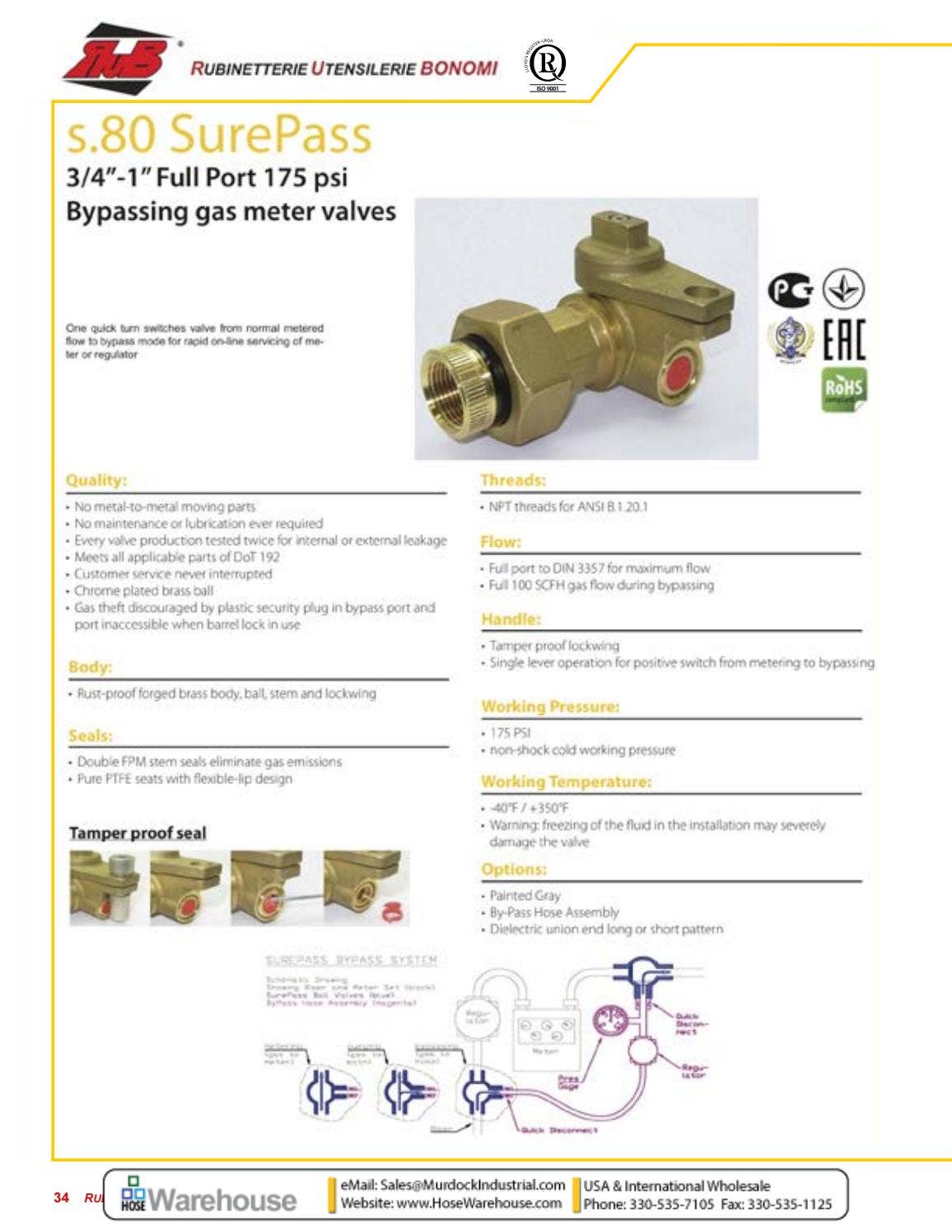 Rub Valves PDF Catalog Catalogue one two way shut off Ball Valves and ...