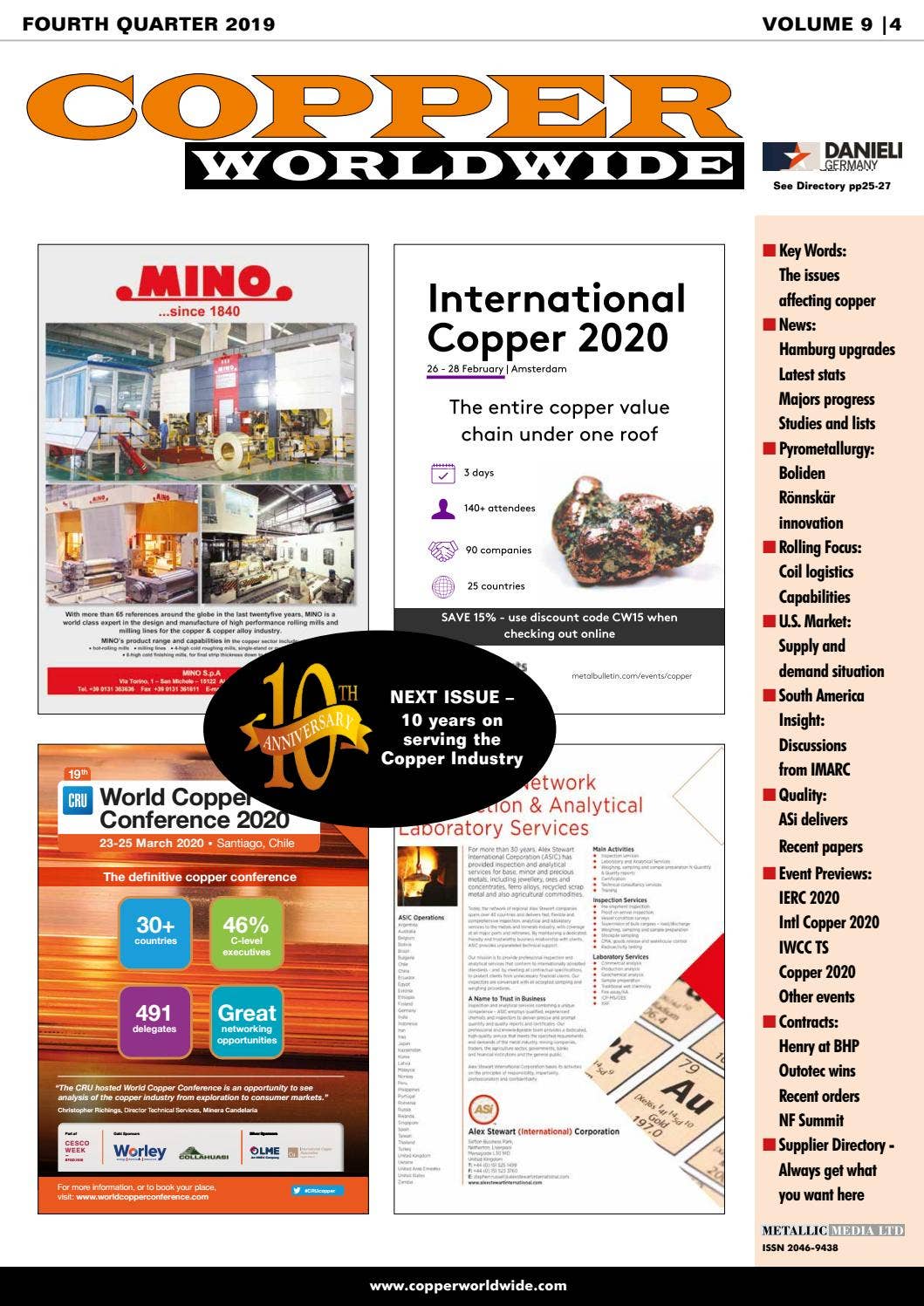 Copper Worldwide Vol 9 No 4 issue by Metamedi - Issuu